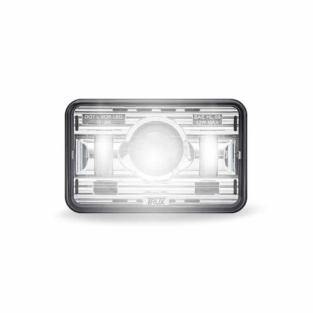 4"x 6" LED Projector High Beam Headlight – Spencer's Chrome