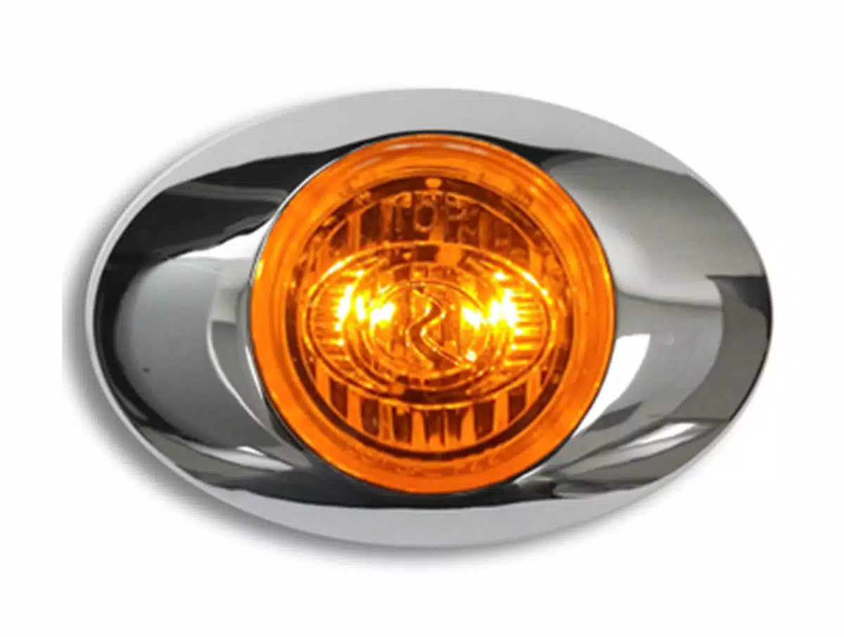 Amber LED HERO Small Oval – Spencer's Chrome